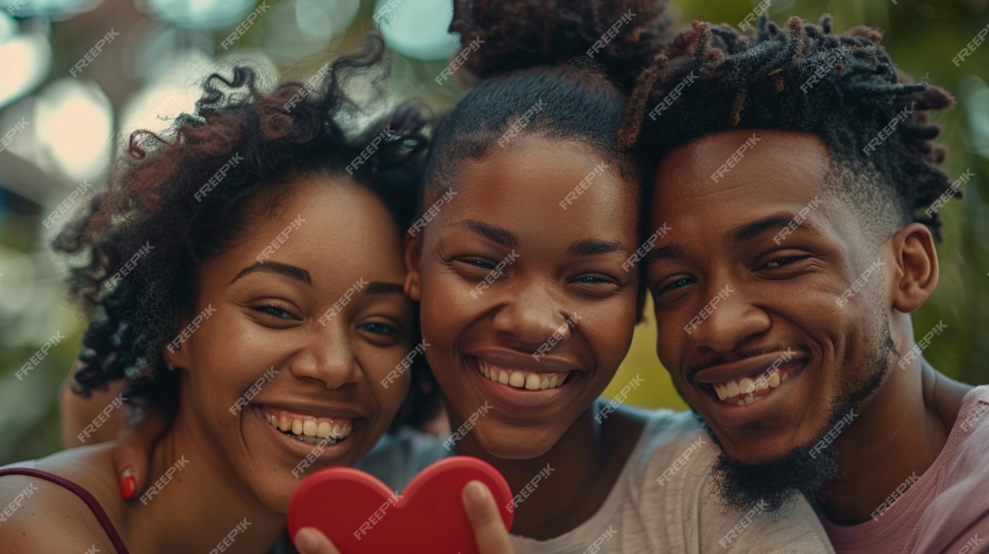 Premium Photo A Group Of Friends Smile And Smile Together