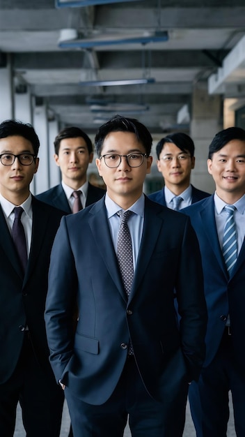 Group portrait of asian business people | Premium AI-generated image Group portrait of asian business people | Premium AI-generated image