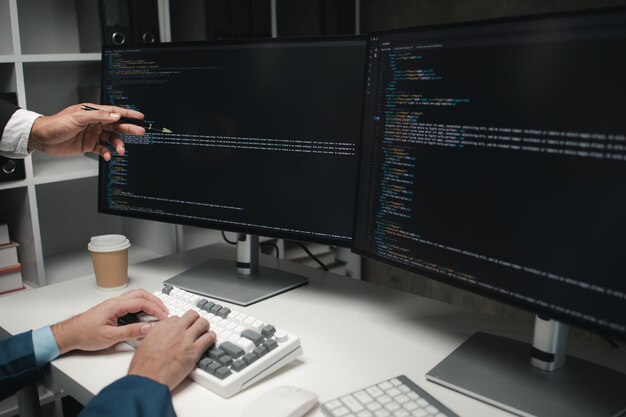 Premium Photo | Group architects and engineers build houses and ...