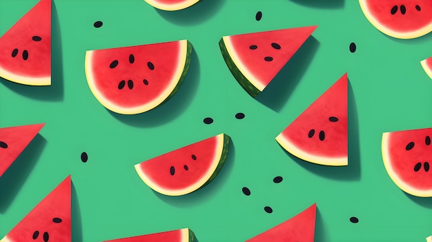 Premium Photo | A group of slices of watermelon Premium Photo | A group of slices of watermelon