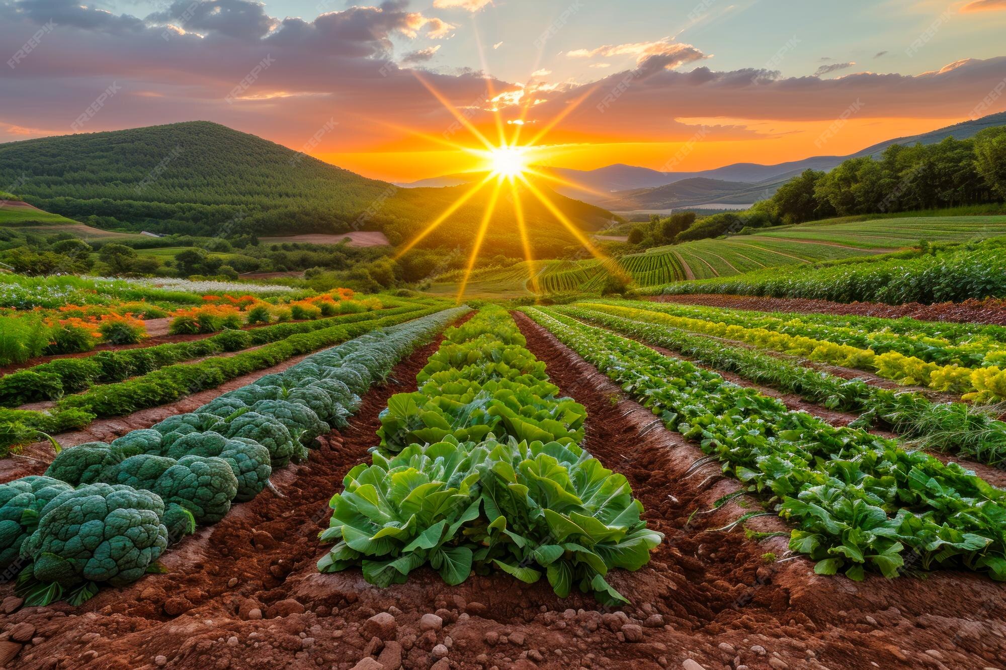 Premium Photo Growing Cabbage In Field Under The Open Sun