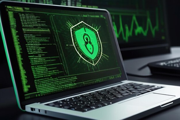 Premium Photo Hacker Code In Laptop Cyber Security Privacy Or Hack Threat Coder Or Programmer