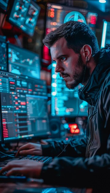 Premium Photo | A hacker collaborates with an AI tool to identify and ... Premium Photo | A hacker collaborates with an AI tool to identify and ...