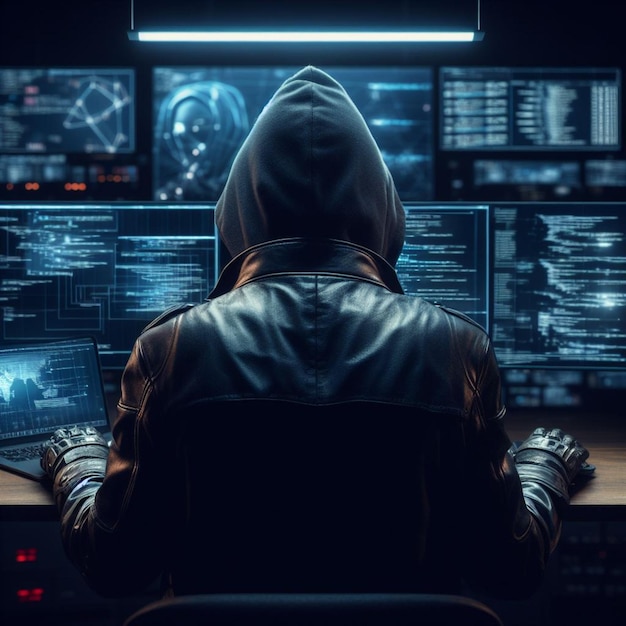 Premium Ai Image Hacker Hacker Photo Cyber Crime Coding Photo A Boy Coding Hacker Computer 7789