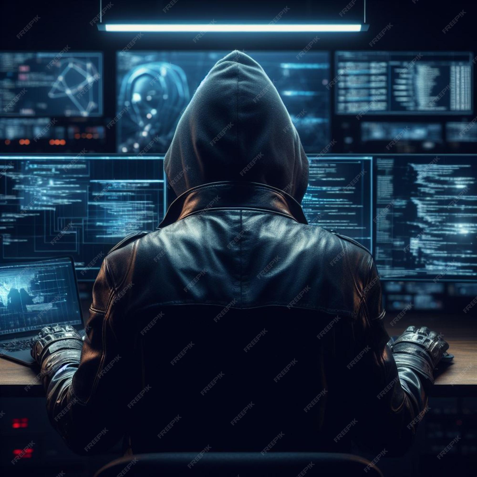 Premium AI Image | hacker hacker photo cyber crime coding photo a boy ...