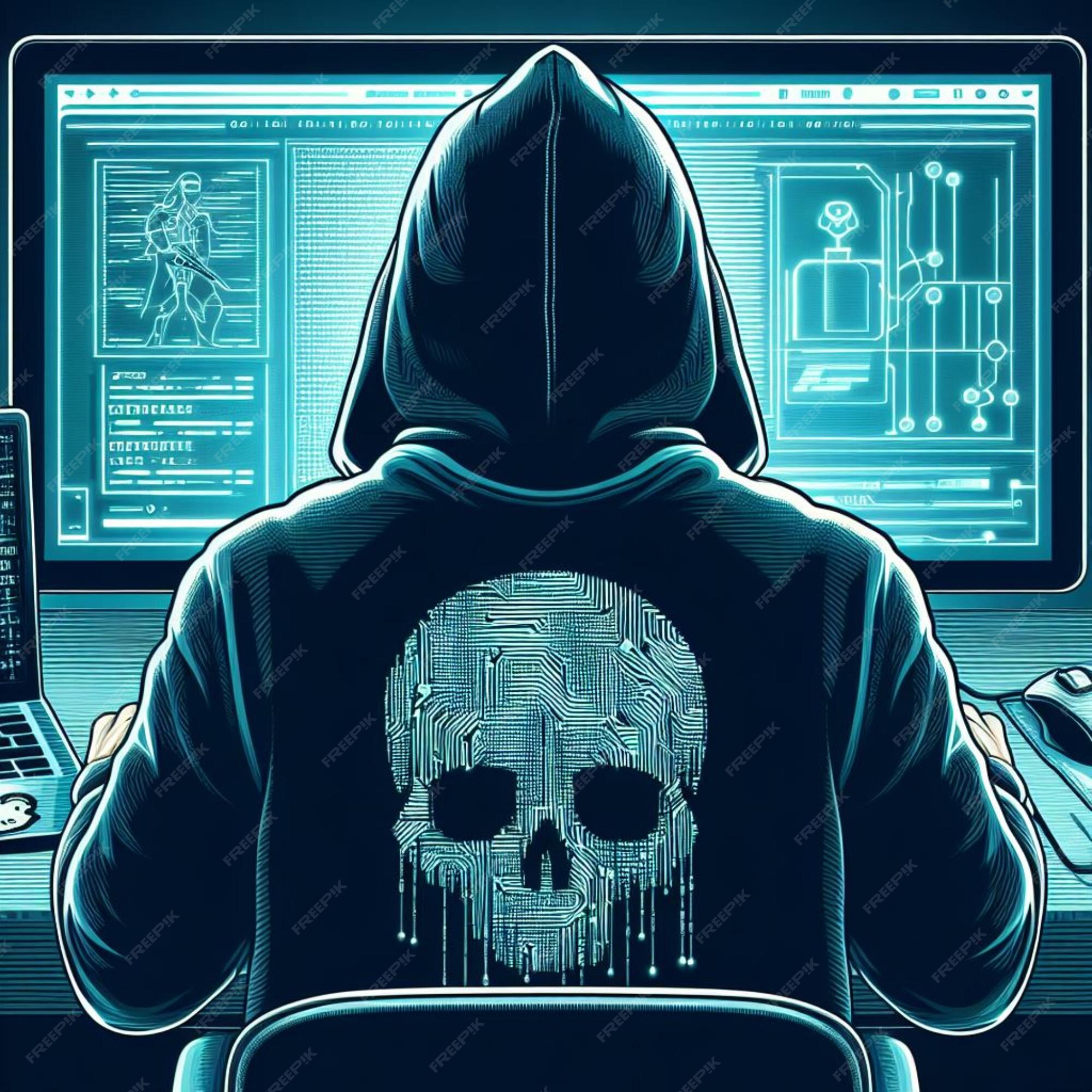 Premium AI Image | hacker hacker photo cyber crime coding photo a boy ...