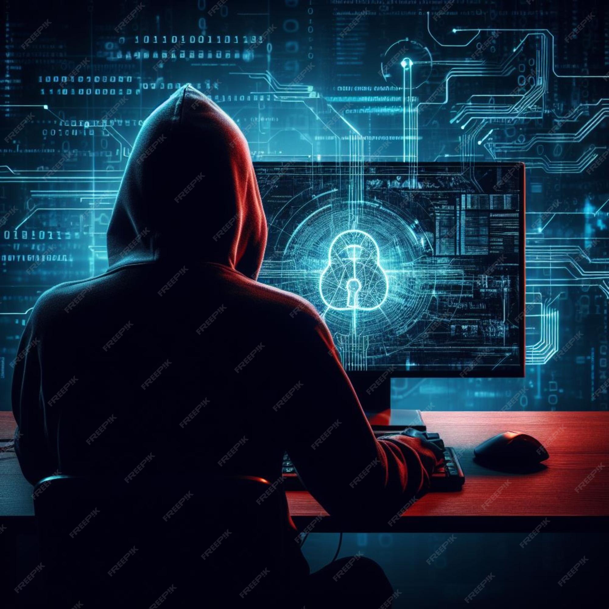 Premium AI Image | hacker hacker photo cyber crime coding photo a boy ...