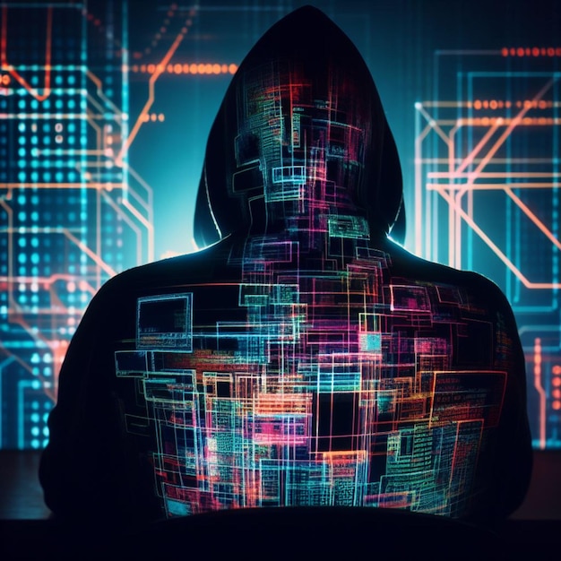 Premium AI Image | hacker hacker photo cyber crime coding photo a boy ...