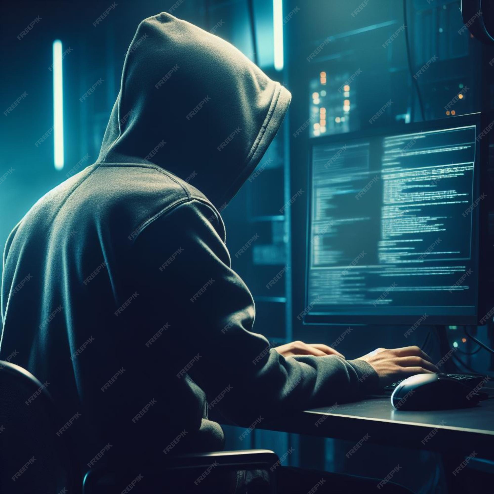 Premium AI Image | hacker hacker photo cyber crime coding photo a boy ...