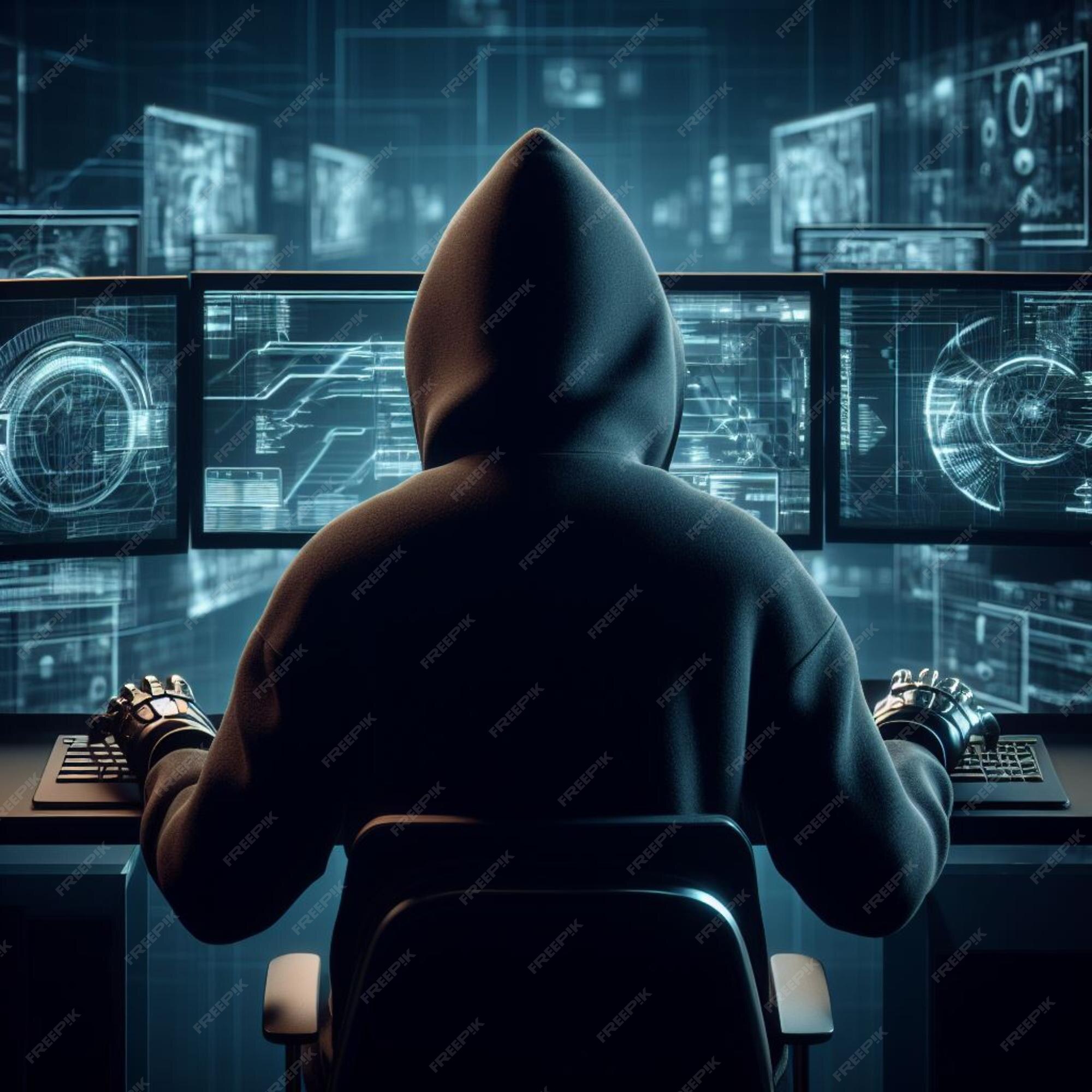 Premium AI Image | hacker hacker photo cyber crime coding photo a boy ...