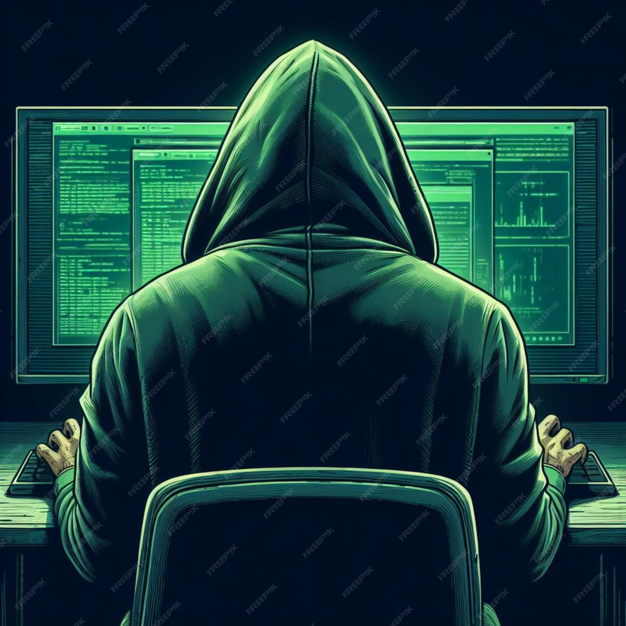 Premium AI Image | hacker hacker photo cyber crime coding photo a boy ...