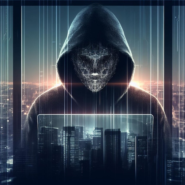 Premium AI Image | hacker hacker photo cyber crime coding photo a boy ...