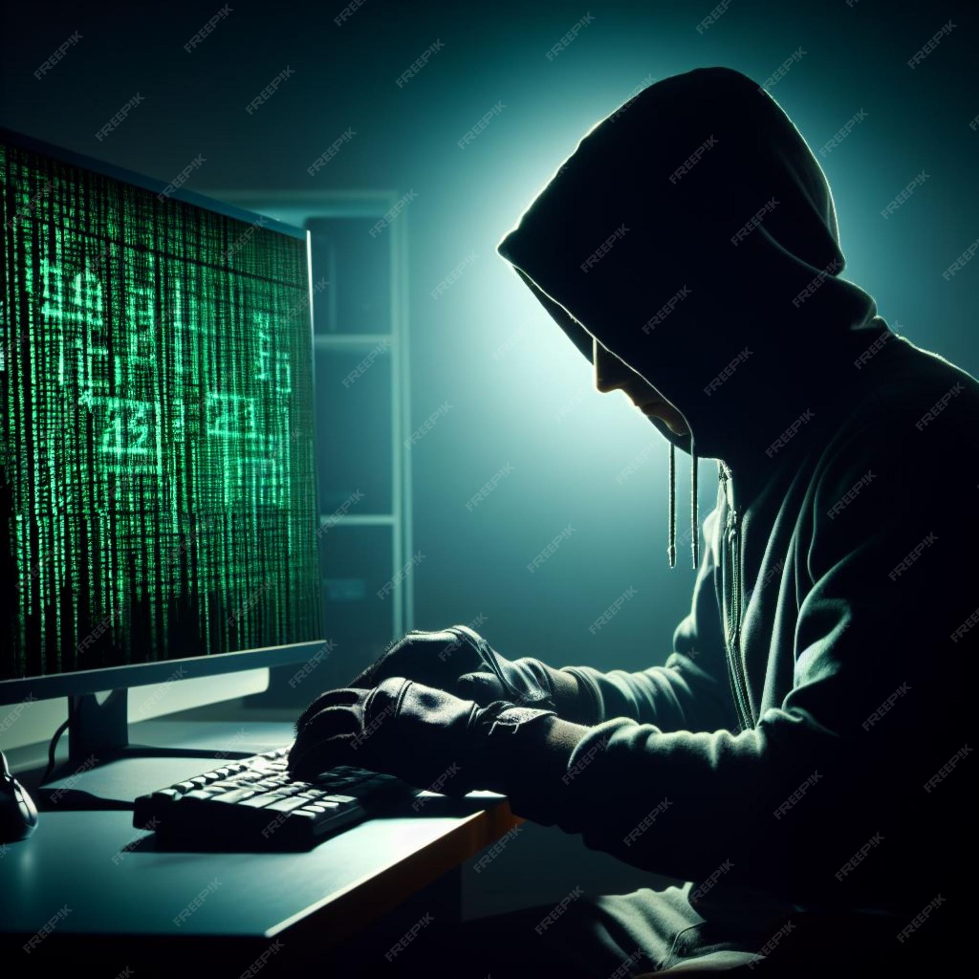 Premium AI Image | hacker hacker photo cyber crime coding photo a boy ...