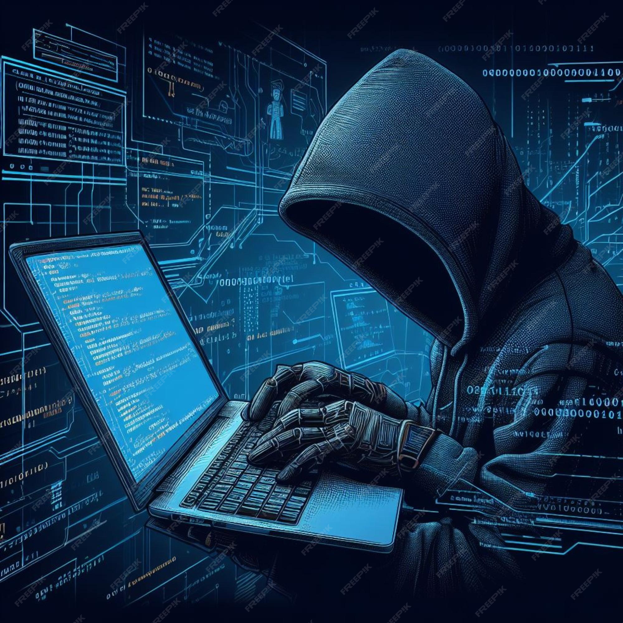Premium AI Image | hacker hacker photo cyber crime coding photo a boy ...
