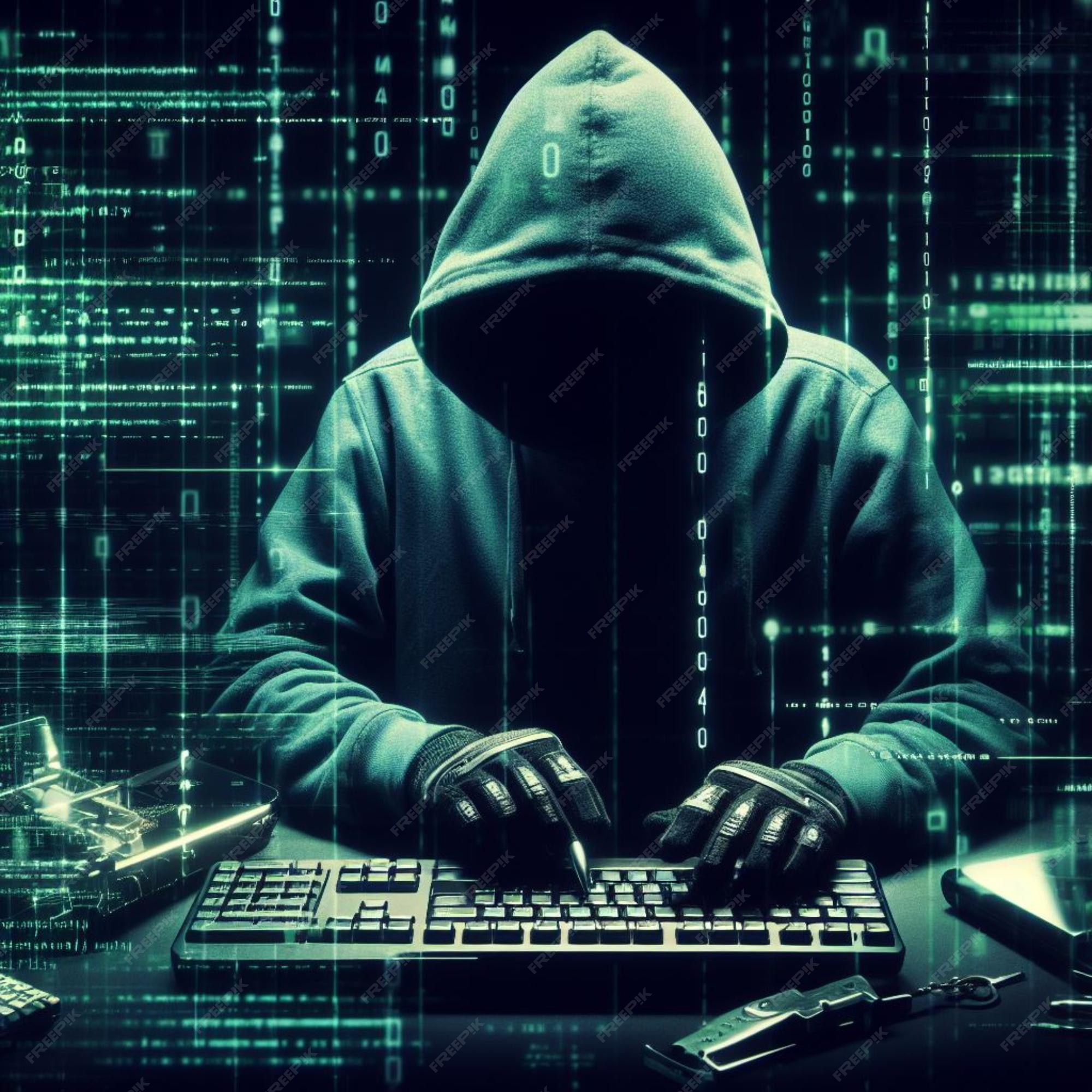 Premium AI Image | hacker hacker photo cyber crime coding photo a boy ...
