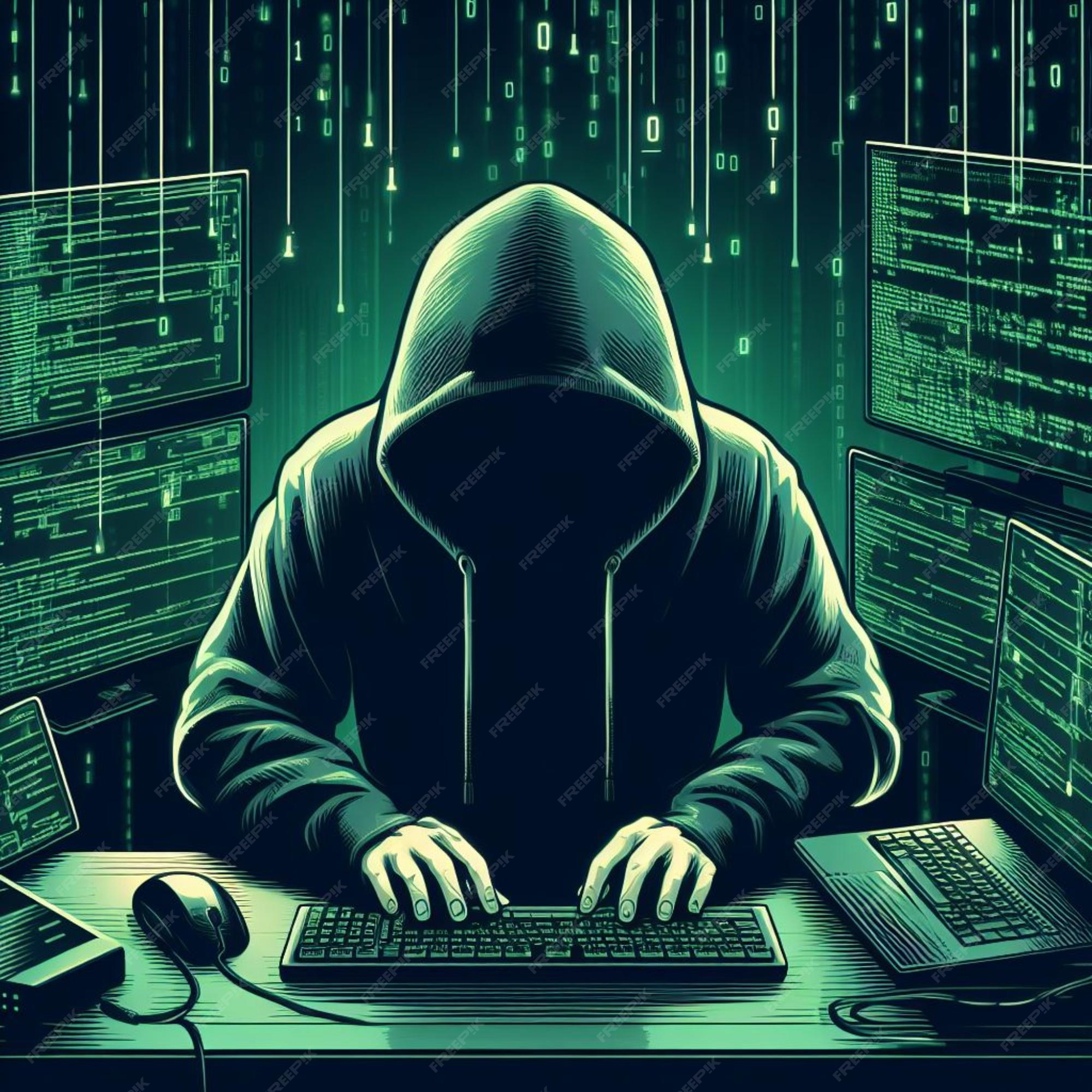 Premium AI Image | hacker hacker photo cyber crime coding photo a boy ...