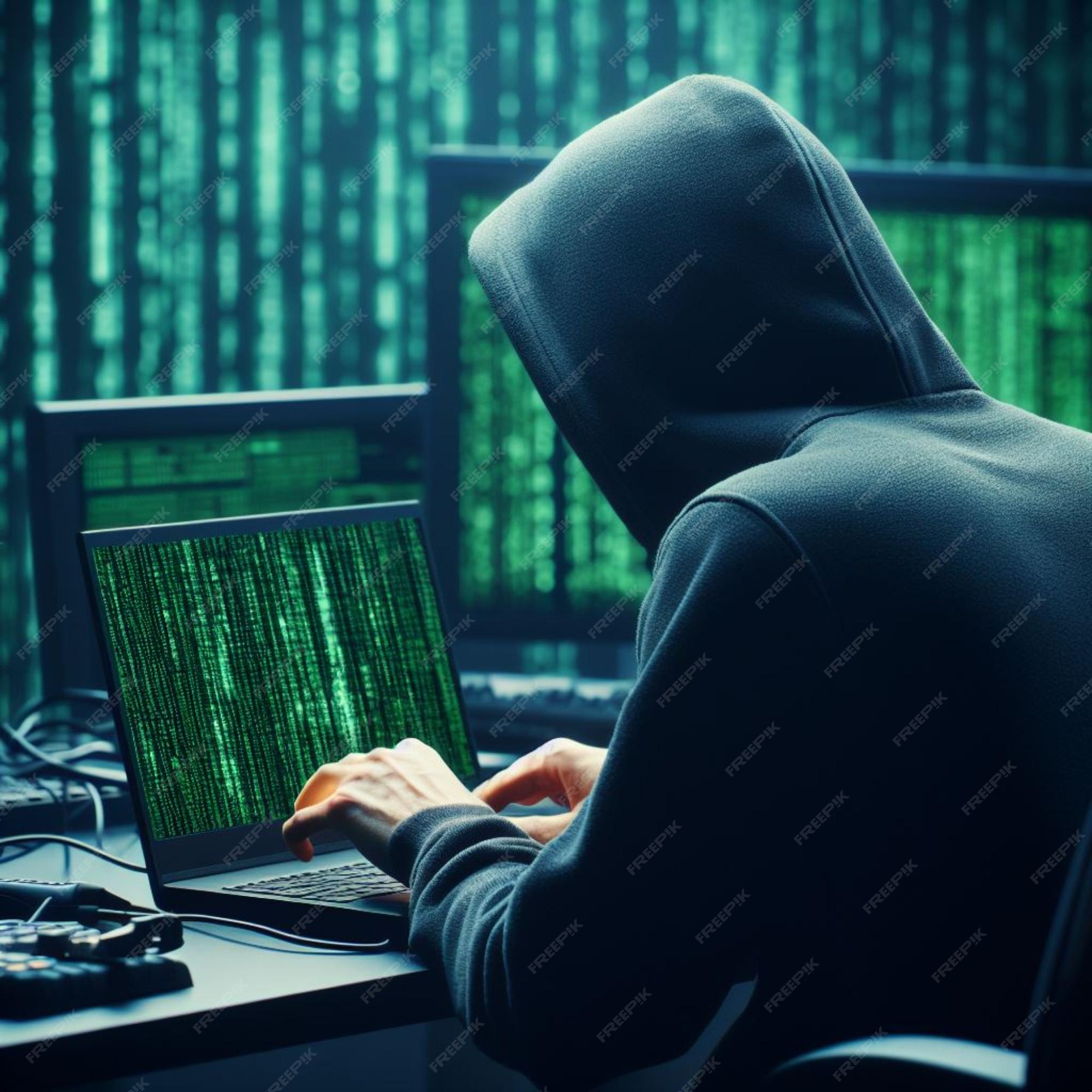 Premium AI Image | hacker hacker photo cyber crime coding photo a boy ...