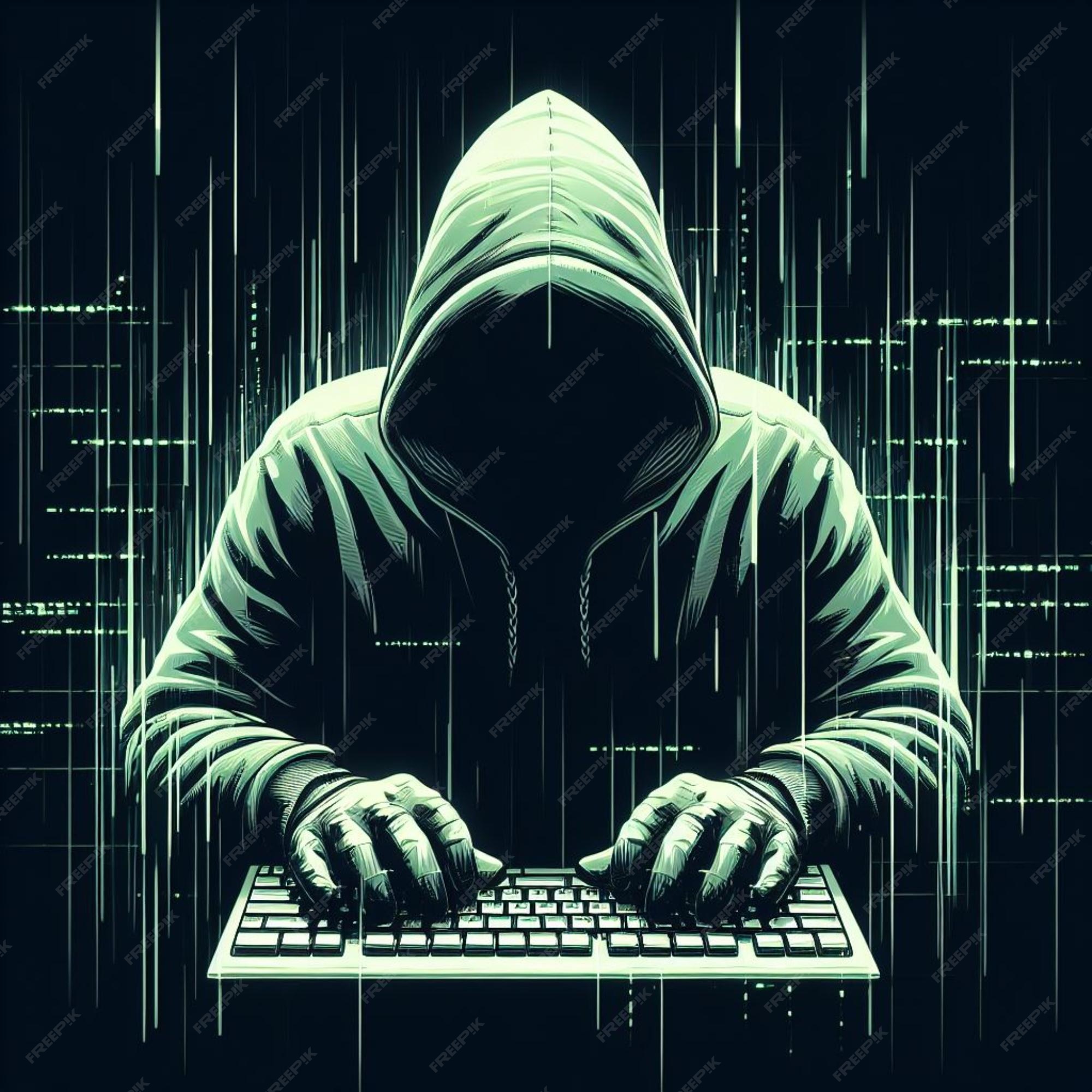 Premium AI Image | hacker hacker photo cyber crime coding photo a boy ...