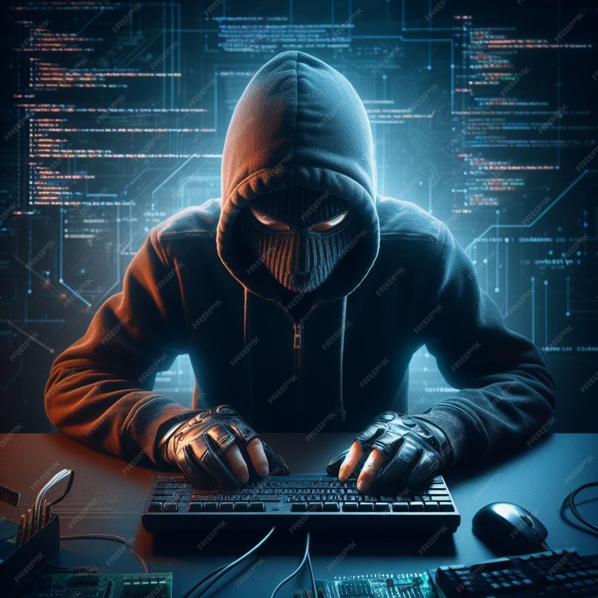 Premium AI Image | hacker hacker photo cyber crime coding photo a boy ...