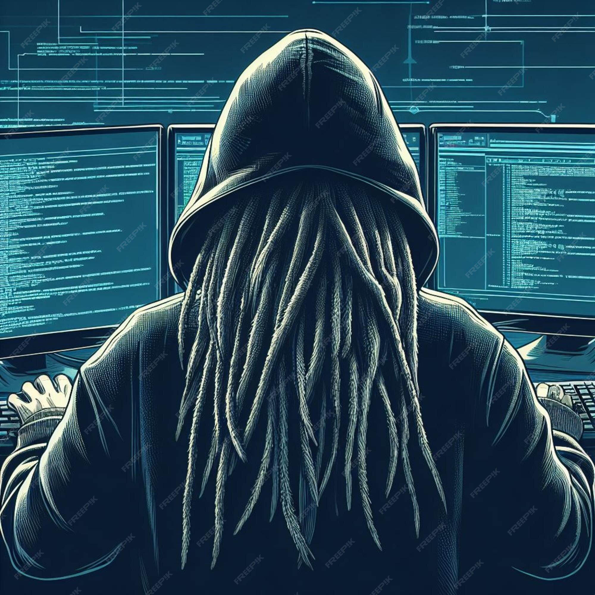 Premium AI Image | hacker hacker photo cyber crime coding photo a boy coding hacker computer ...