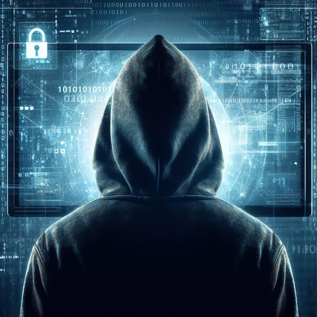 Premium AI Image | hacker hacker photo cyber crime coding photo a boy ...