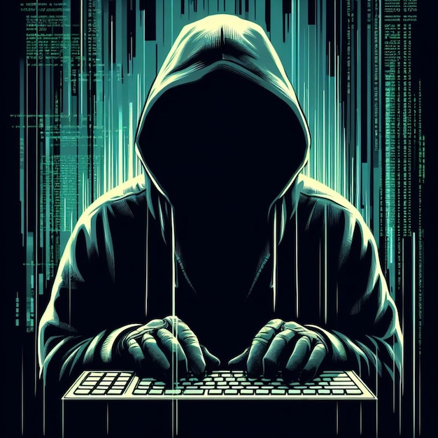 Premium AI Image | hacker hacker photo cyber crime coding photo a boy ...