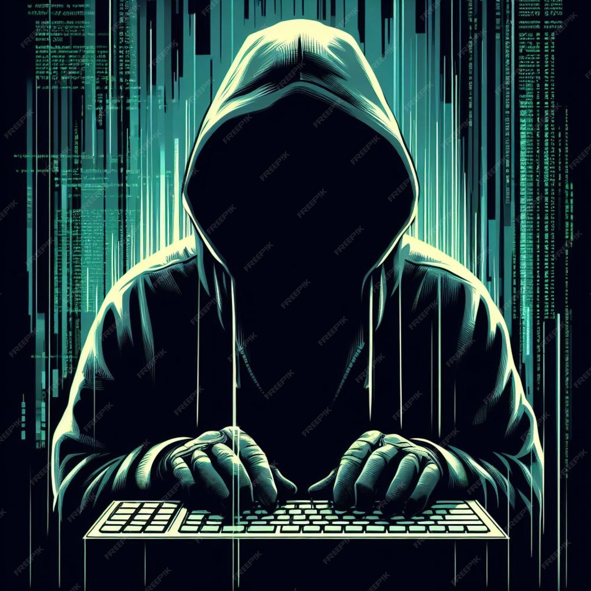 Premium AI Image | hacker hacker photo cyber crime coding photo a boy ...