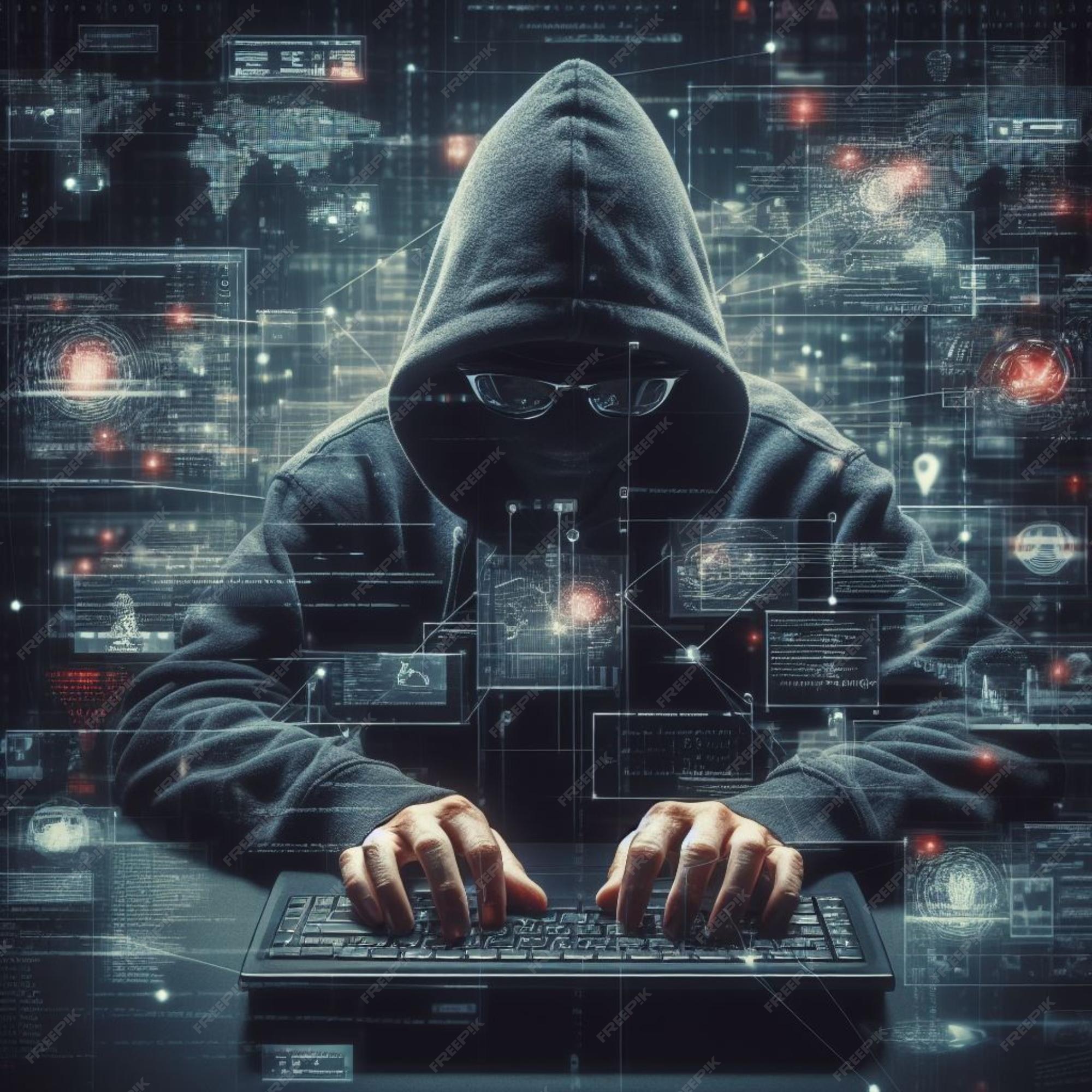 Premium AI Image | hacker hacker photo cyber crime coding photo a boy ...