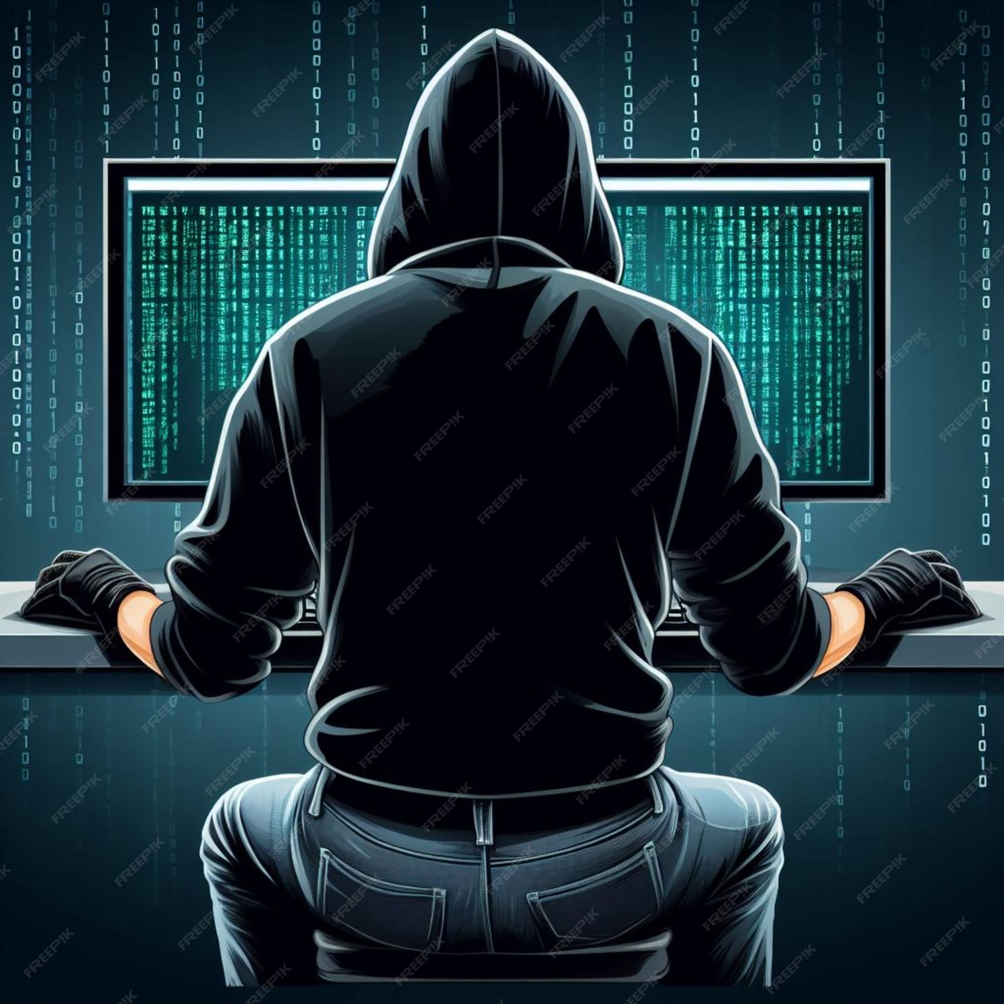 Premium AI Image | hacker hacker photo cyber crime coding photo a boy ...