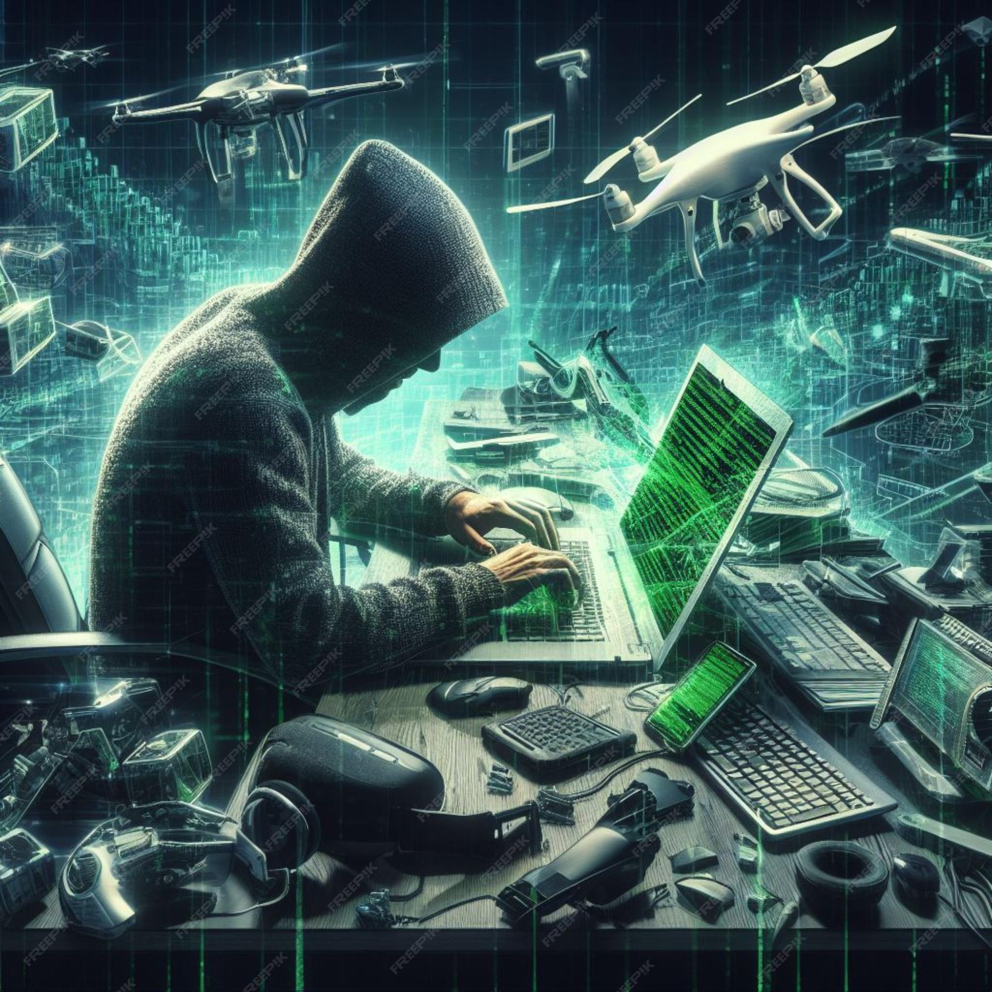 Premium AI Image | hacker hacker photo cyber crime coding photo a boy ...