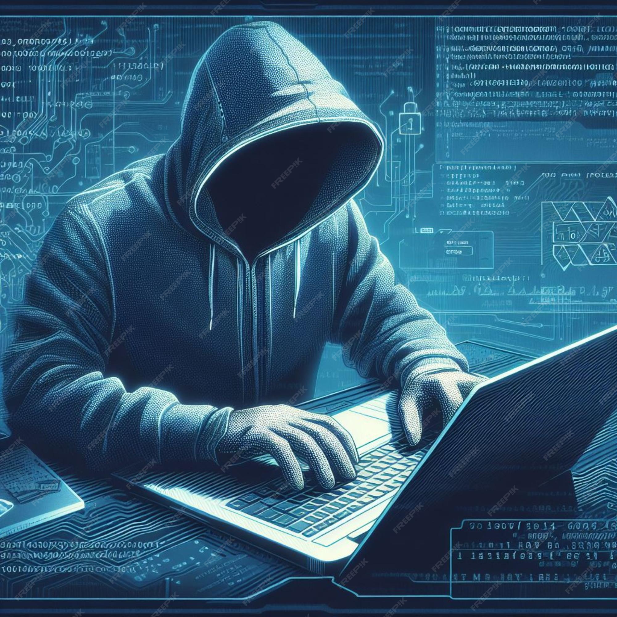 Premium AI Image | hacker hacker photo cyber crime coding photo a boy ...
