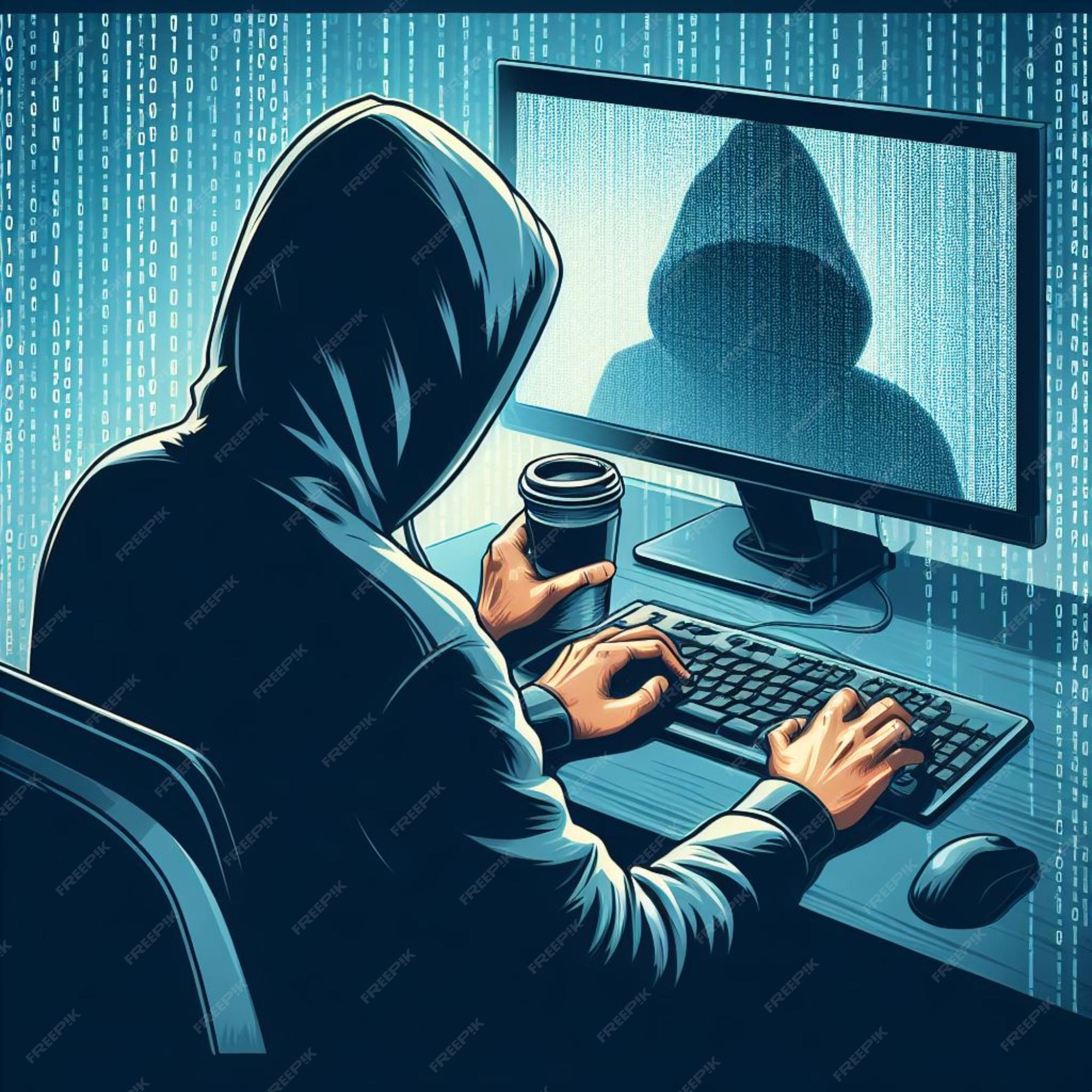 Premium AI Image | hacker hacker photo cyber crime coding photo a boy ...