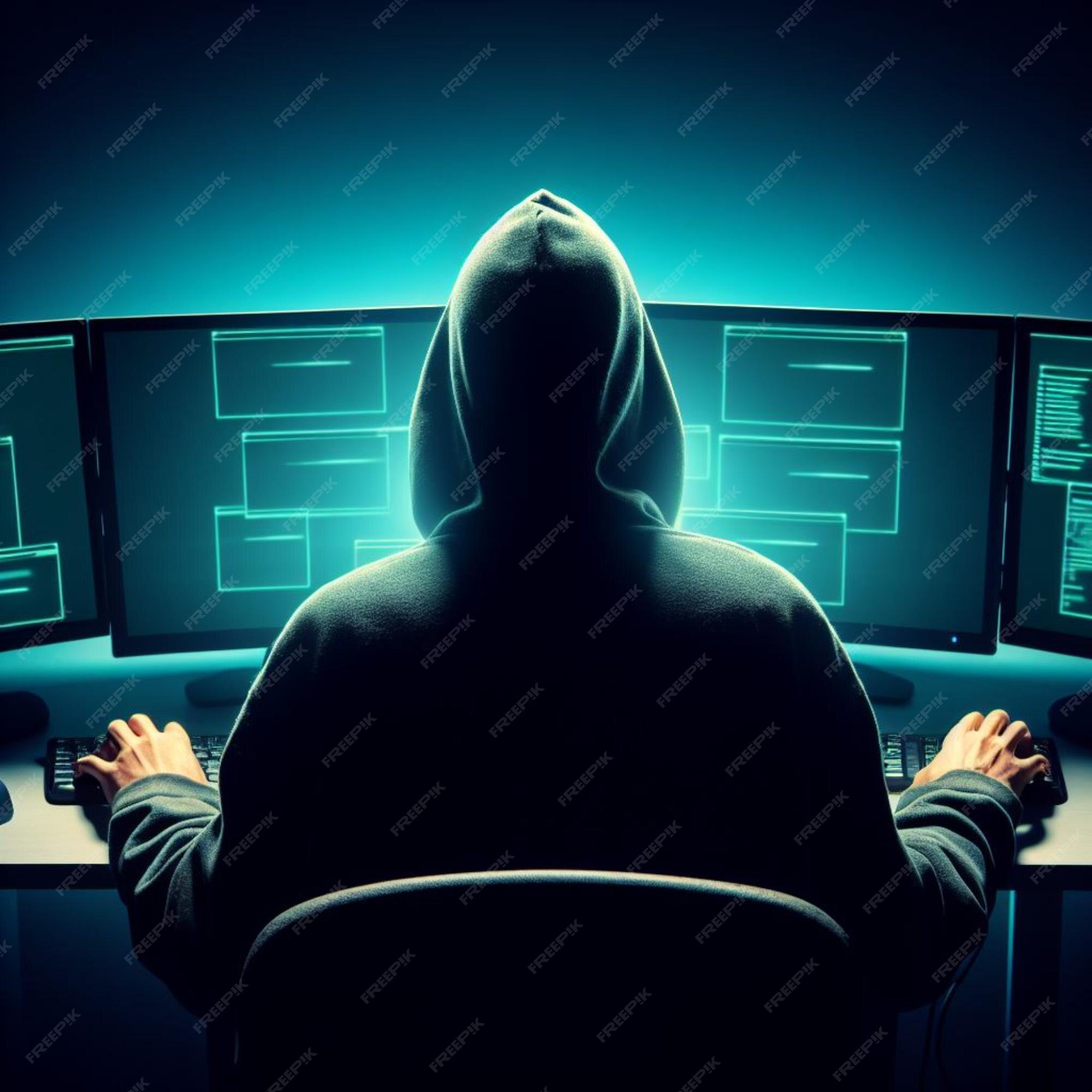 Premium AI Image | hacker hacker photo cyber crime coding photo a boy ...