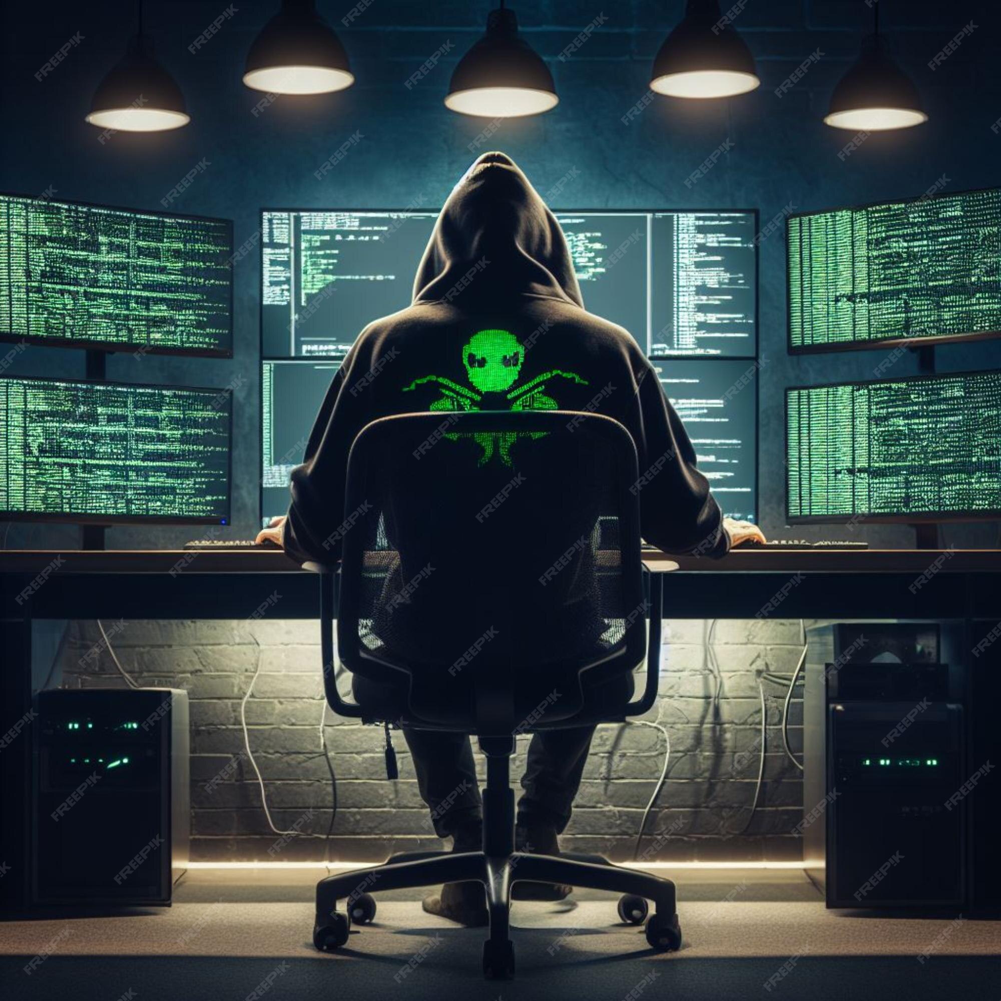 Premium AI Image | hacker hacker photo cyber crime coding photo a boy ...