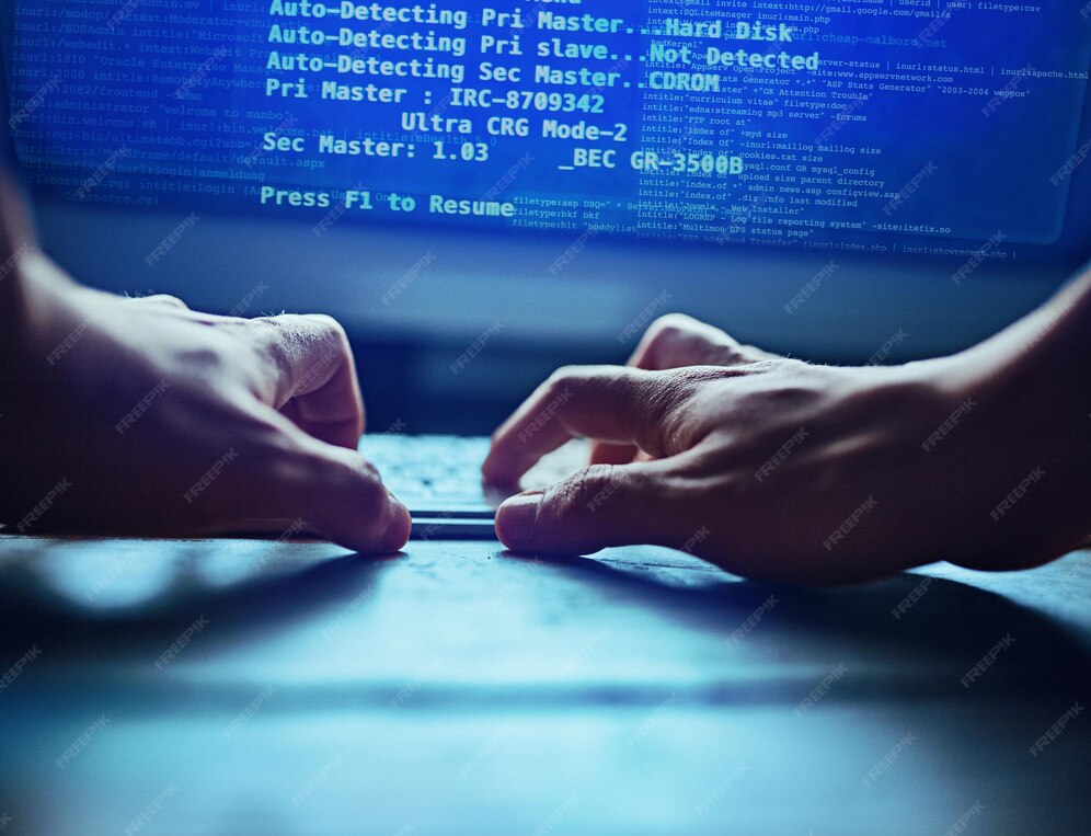 Premium Photo | Hacker hands and cyber security password and website ...