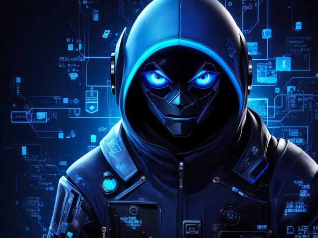 Premium Photo Hacker Using The Internet Hacked Abstract Computer Server Database Network