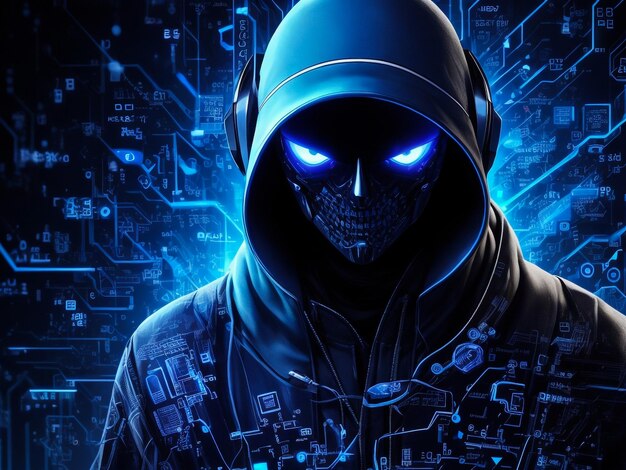 Premium Photo Hacker Using The Internet Hacked Abstract Computer