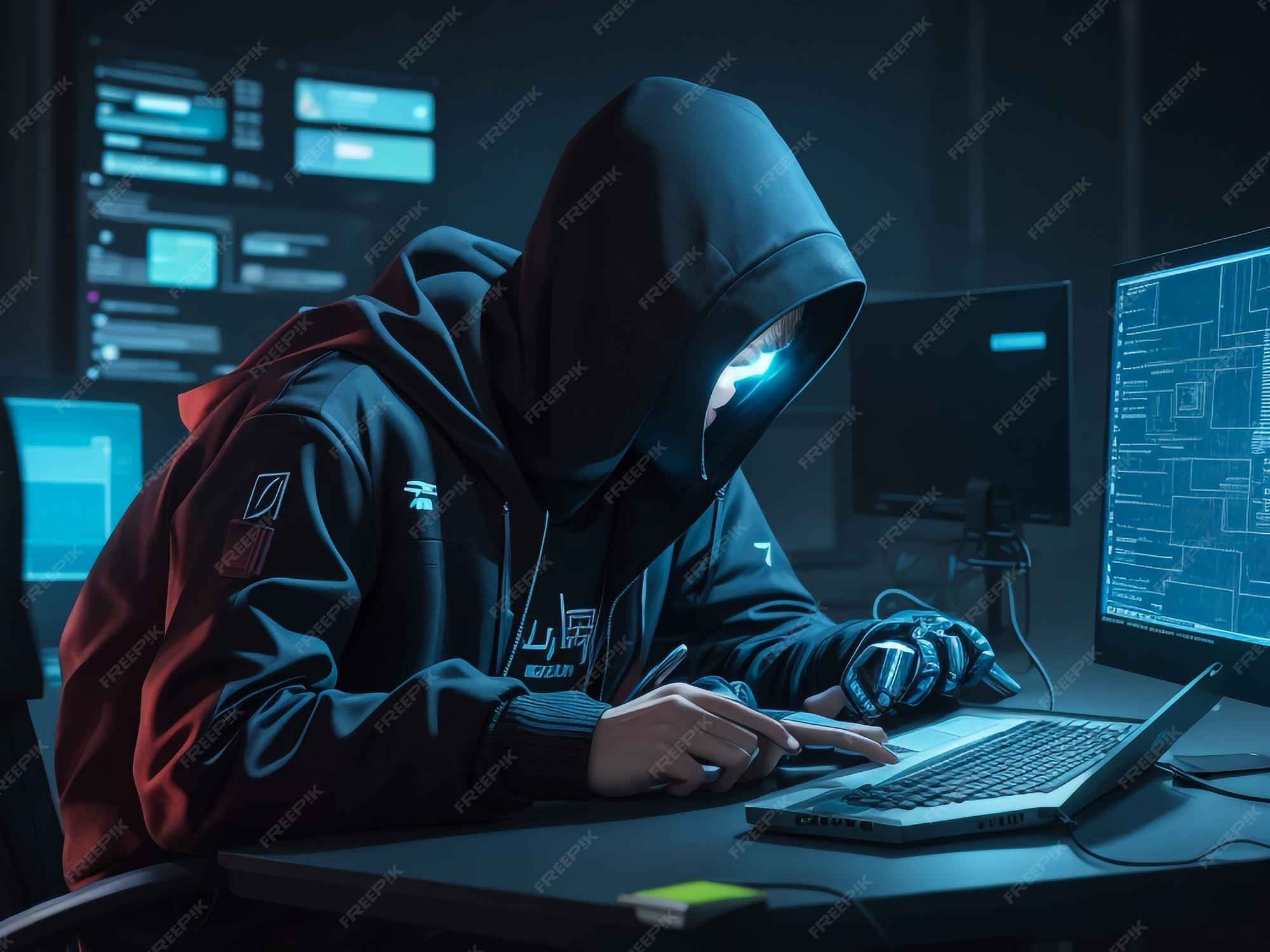 Premium Photo | Hacker using laptop computer with html code and map ...