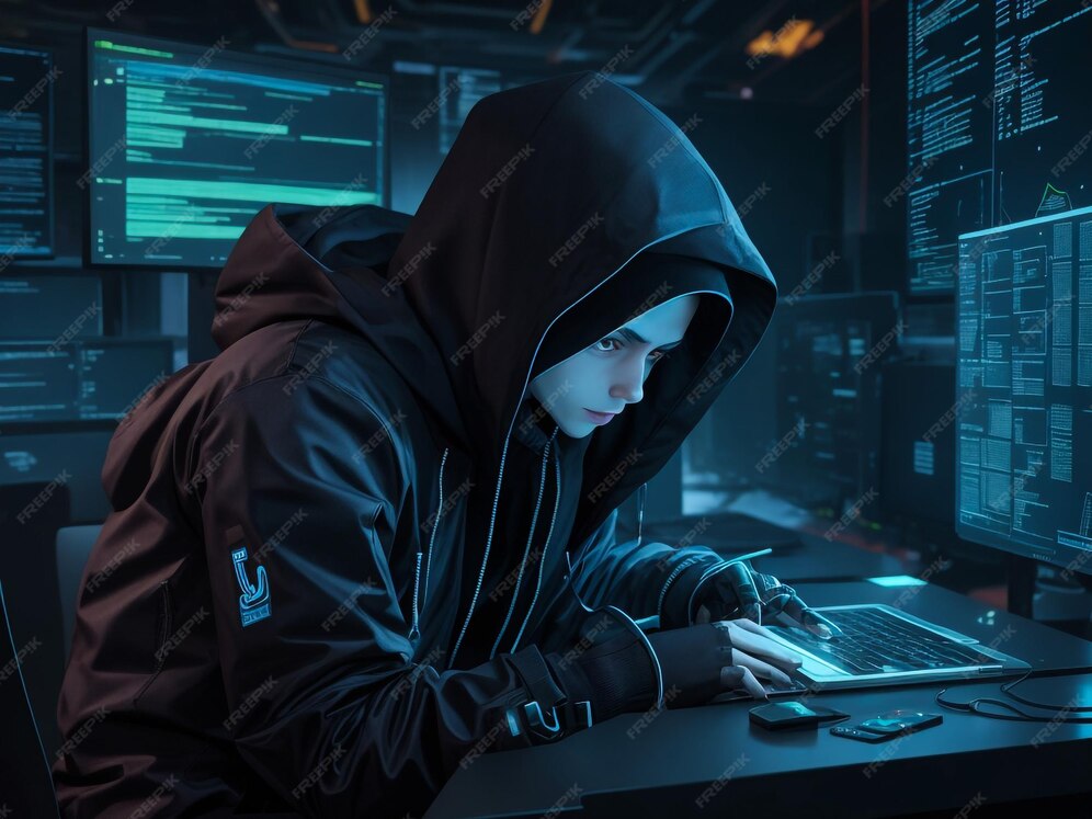 Premium Photo | Hacker using laptop computer with html code and map ...