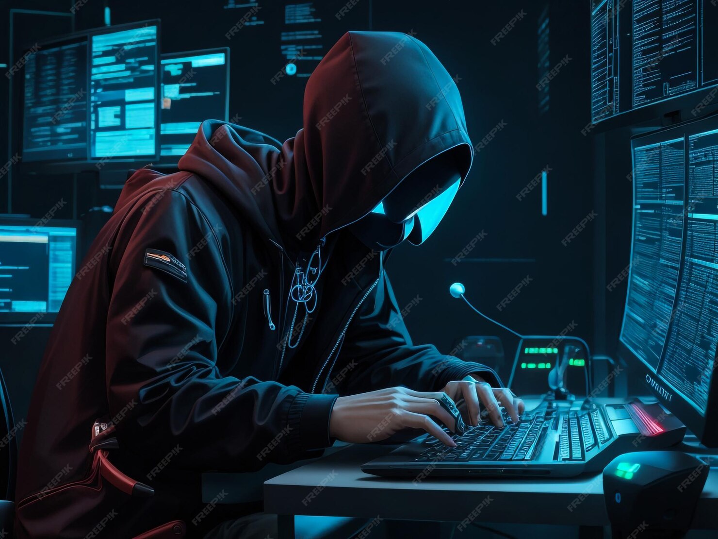 Premium Photo | Hacker using laptop computer with html code and map Attack and programming ...