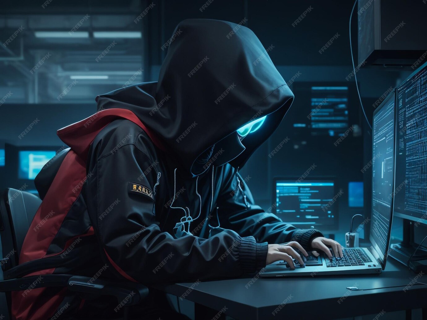 Premium Photo | Hacker using laptop computer with html code and map ...