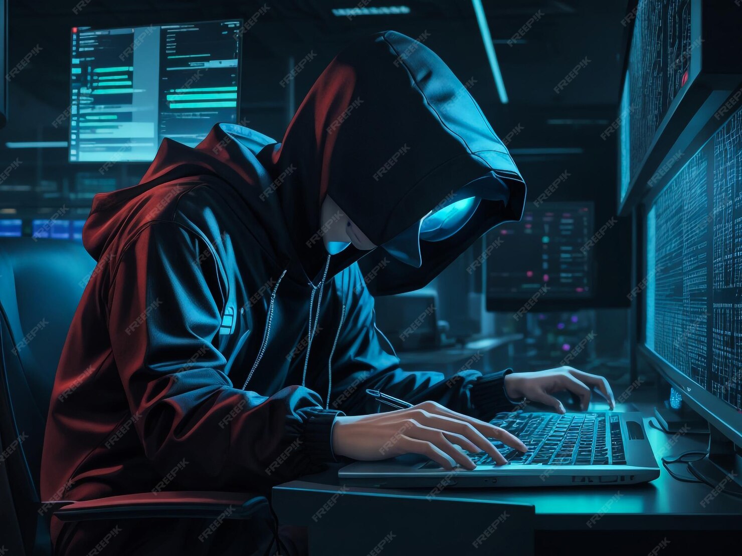 Premium Photo | Hacker using laptop computer with html code and map Attack and programming ...