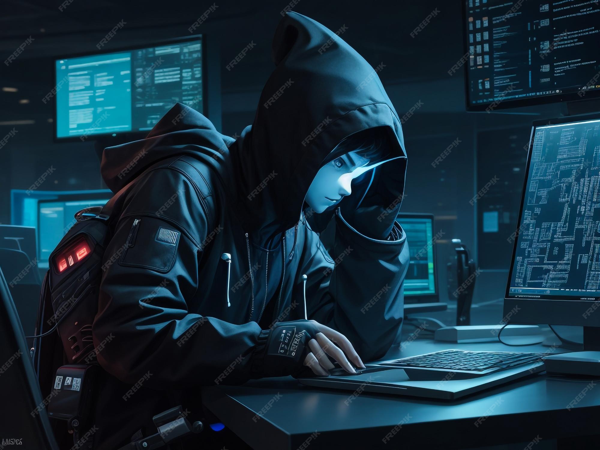 Premium Photo | Hacker using laptop computer with html code and map Attack and programming ...