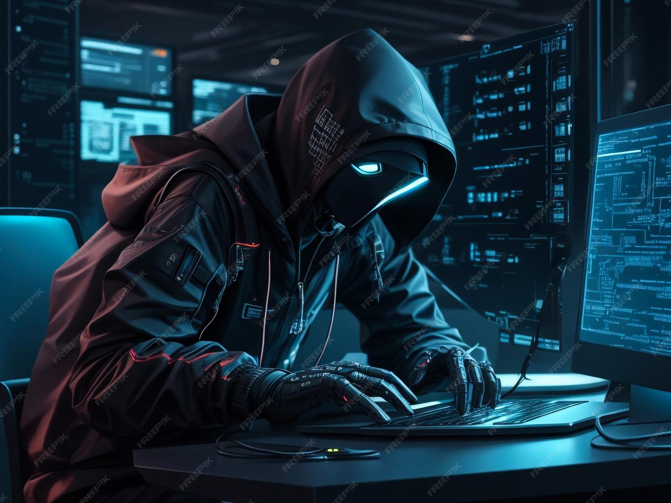 Premium Photo | Hacker using laptop computer with html code and map ...
