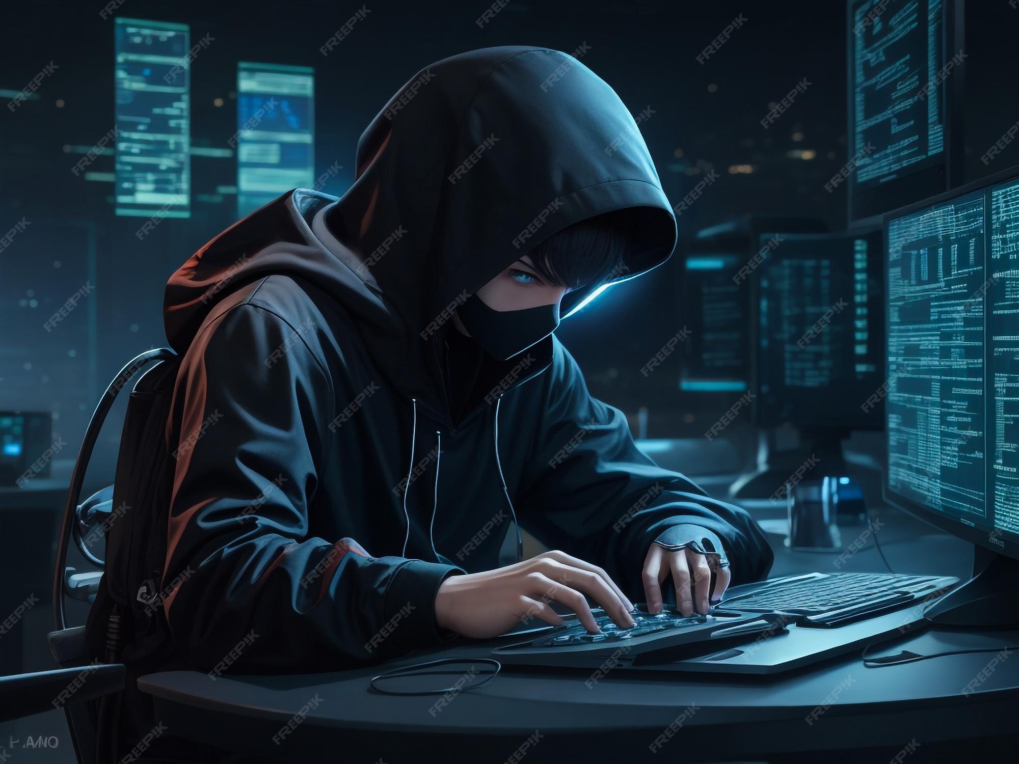 Premium Photo | Hacker using laptop computer with html code and map ...