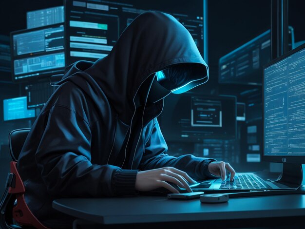 Premium Photo | Hacker using laptop computer with html code and map Attack and programming ...