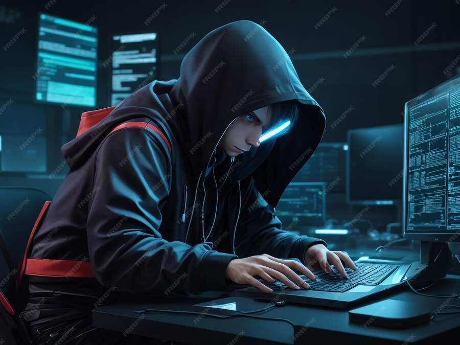 Premium Photo | Hacker using laptop computer with html code and map ...