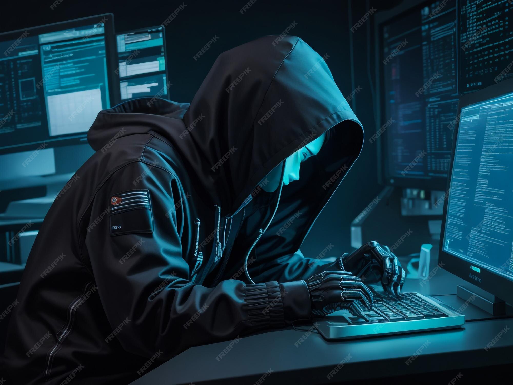 Premium Photo | Hacker using laptop computer with html code and map ...