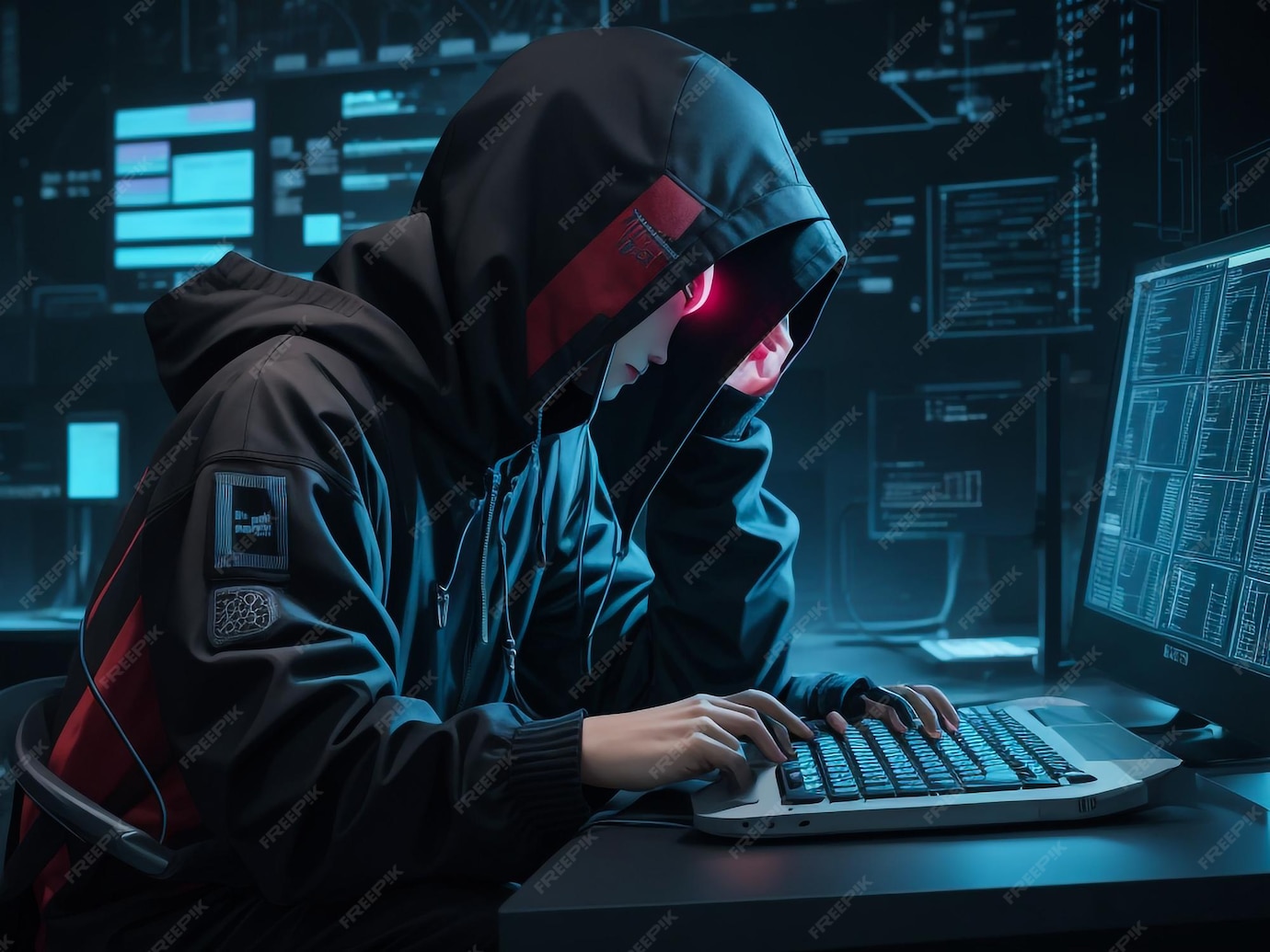 Premium Photo | Hacker using laptop computer with html code and map Attack and programming ...