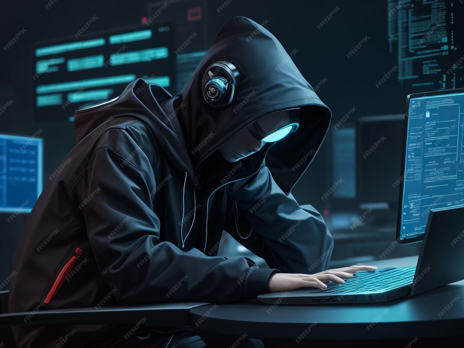 Premium Photo | Hacker using laptop computer with html code and map ...